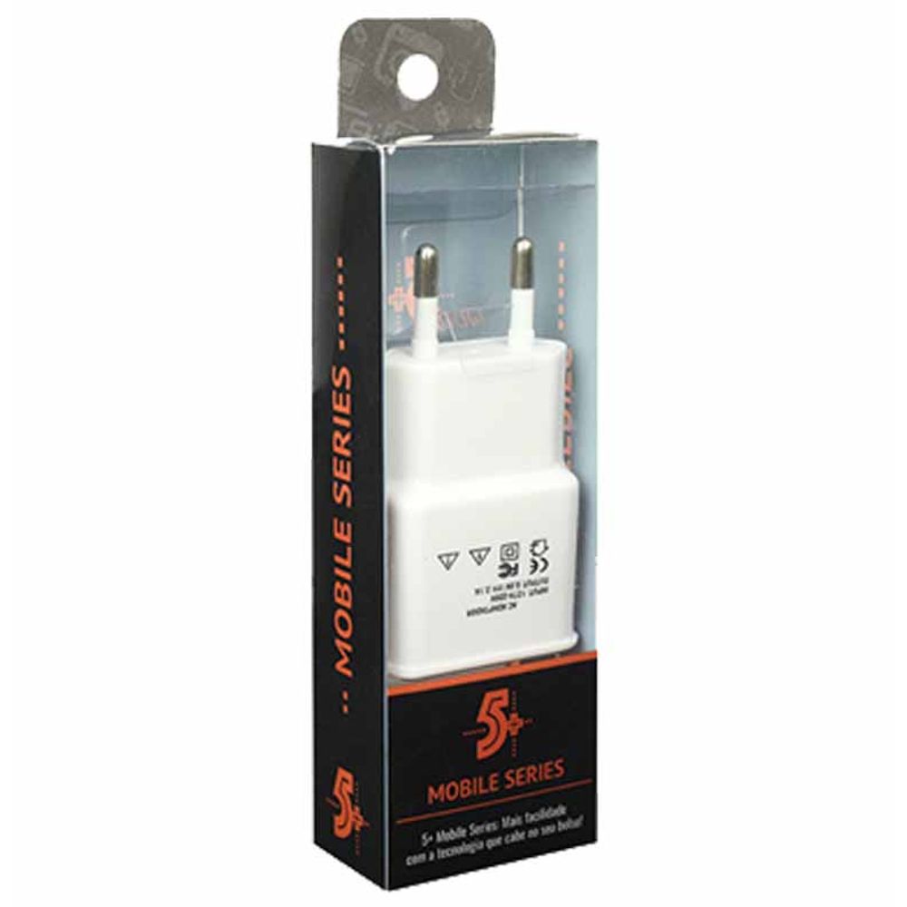 Fonte Usb 5V 2.1A Branco 044-0001 / Un / 5+ - atacadosaopaulo