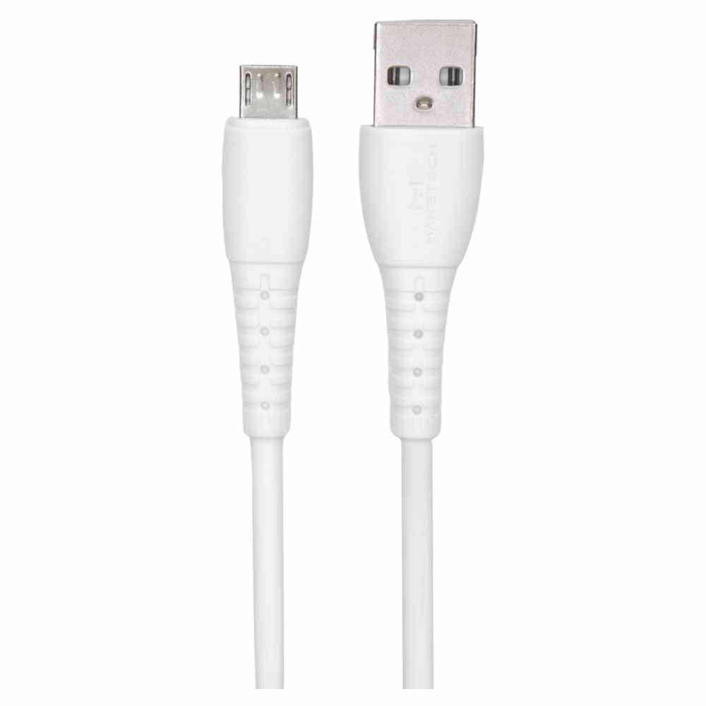 Cabo USB x micro-USB (2M) Branco CA227A | UN | Maketech - atacadosaopaulo
