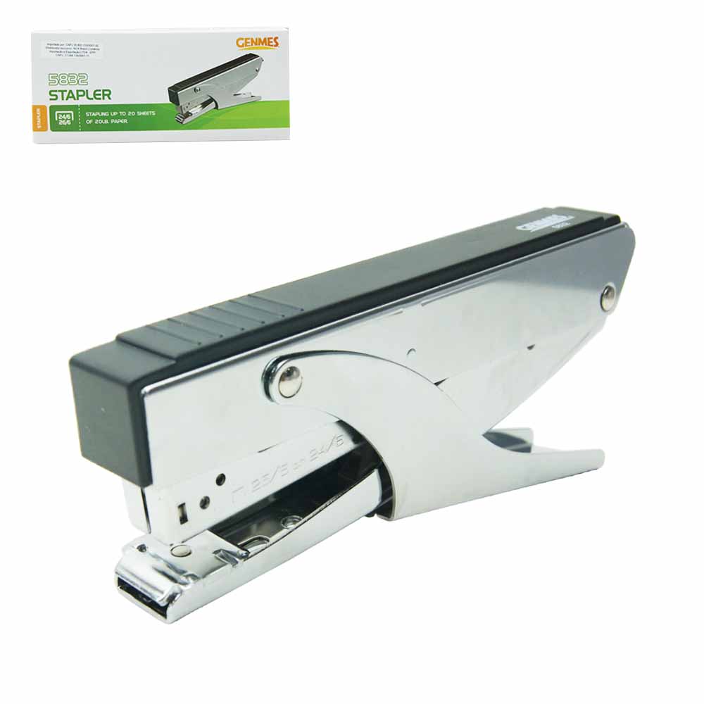 Grampeador 26/6 Alicate Metal para 25 folhas 100 Genmes - UN ...